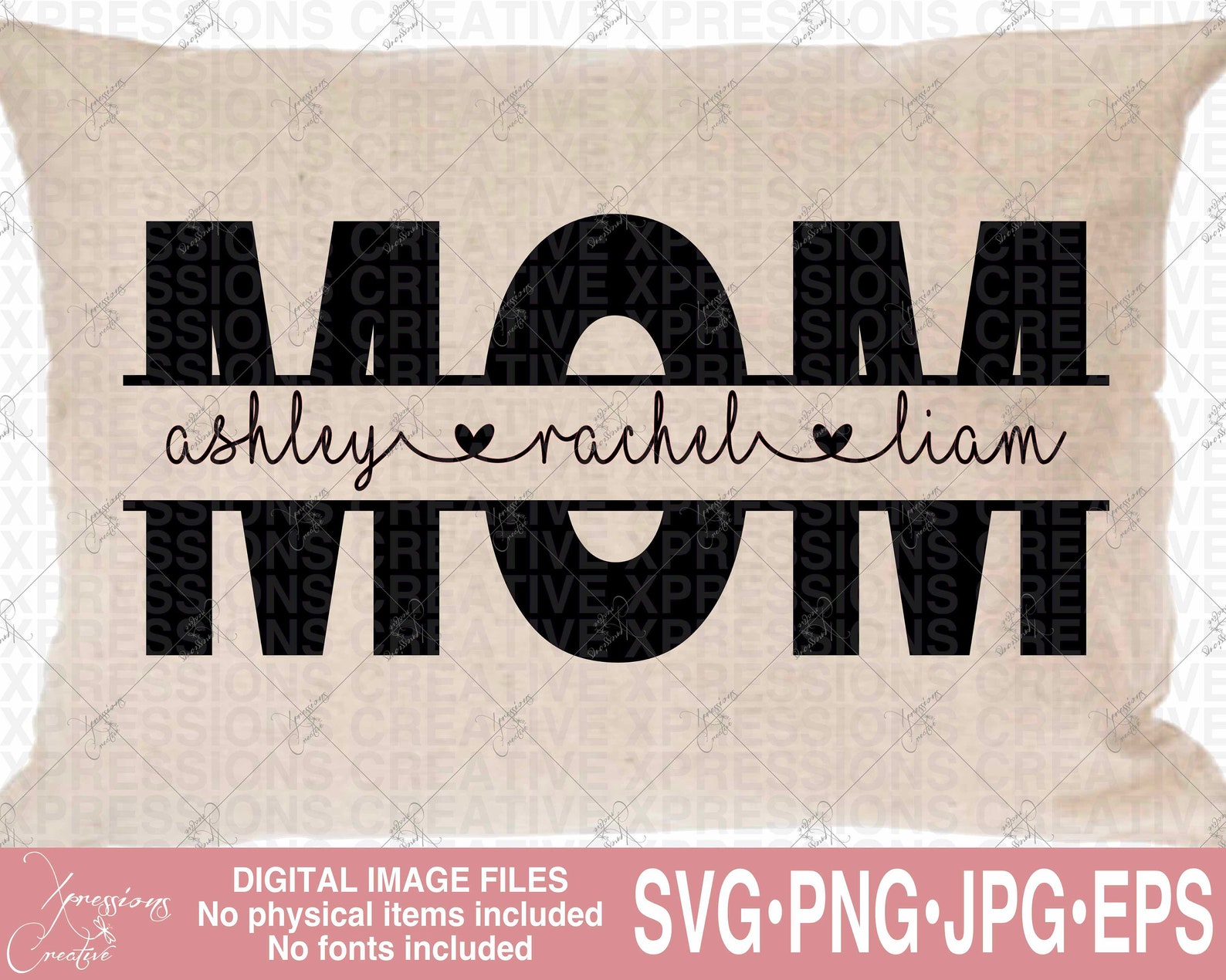 Mom Svg Mom Split Monogram Svg Mom Monogram Svg Mom With - Etsy