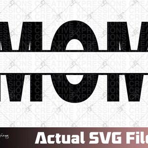 Mom Svg, Mom Split Monogram Svg, Mom Monogram Svg, Mom With Names ...