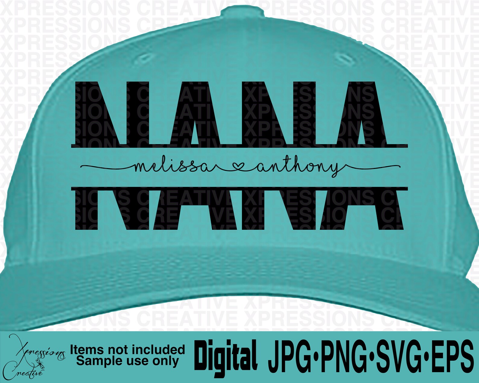 Nana Svg Nana Monogram Svg Nana Split Monogram Svg Nana | Etsy UK
