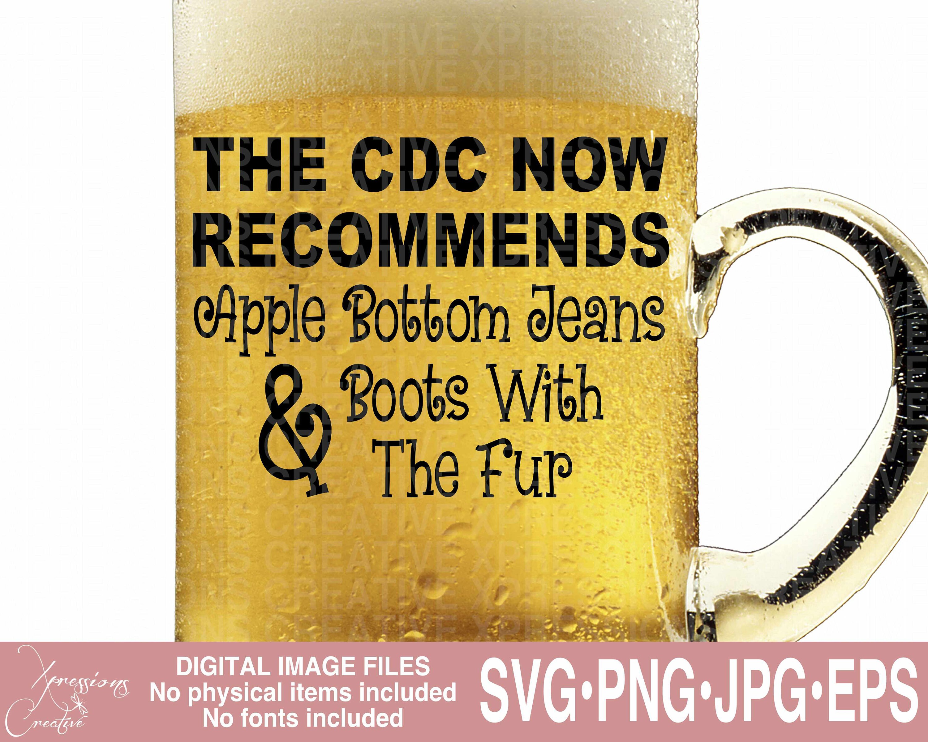 CDC Now Recommends Svg Apple Bottom Jeans & Boots With the | Etsy