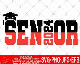 Retro Senior 2024 Svg, Class of 2024, 2024 Graduate, Graduation Svg ...