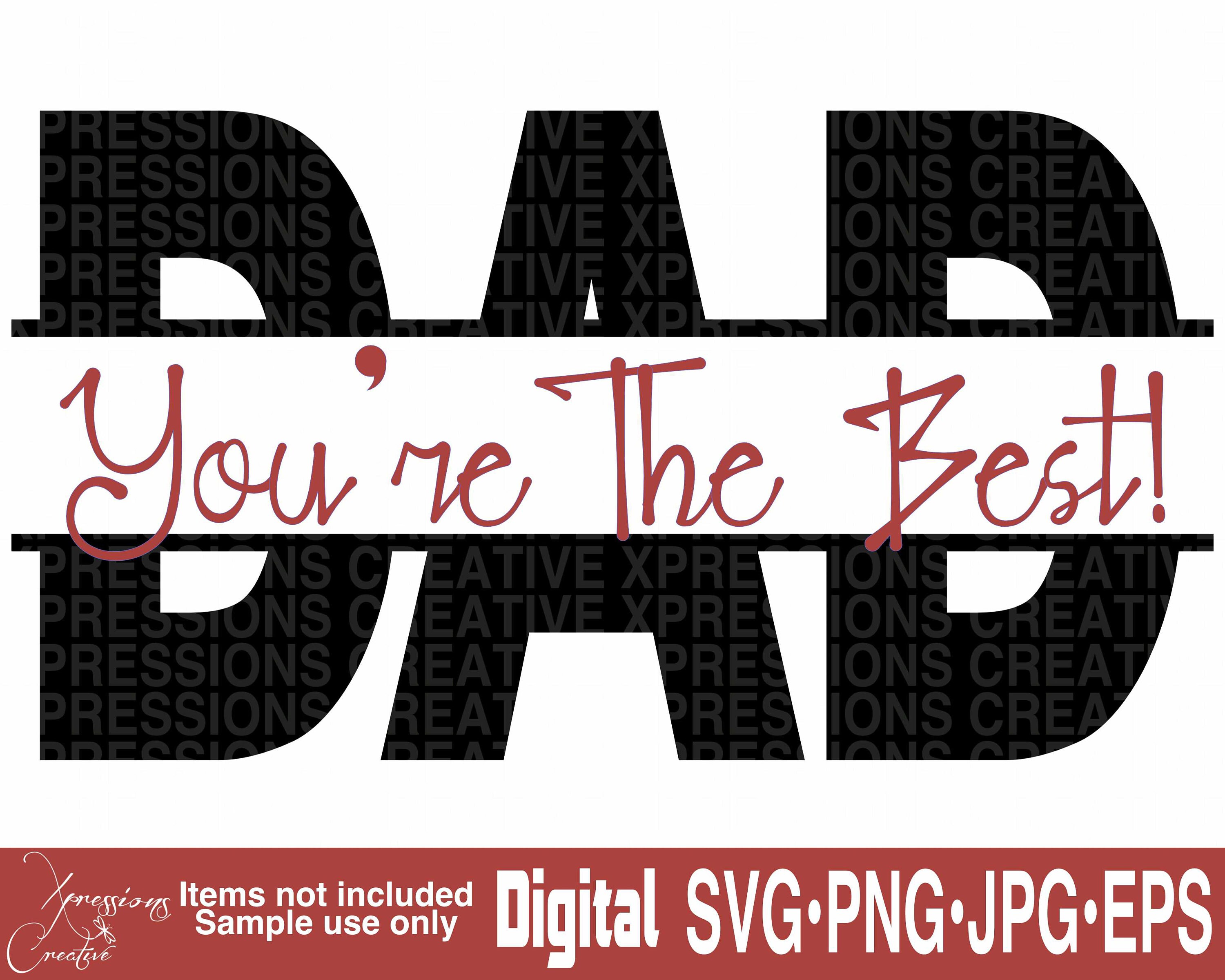 Dad svg Dad Split Monogram svg Dad Monogram blank Dad with | Etsy