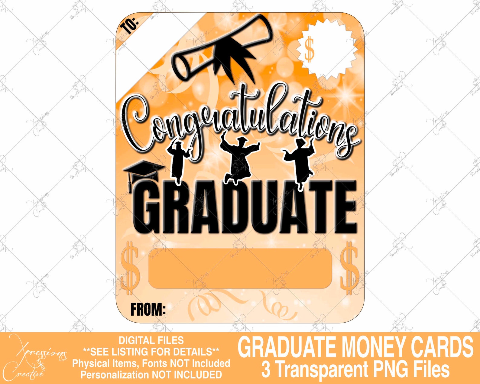 Graduation Money Card, Graduate Money Card, Graduation PNG, Printable ...