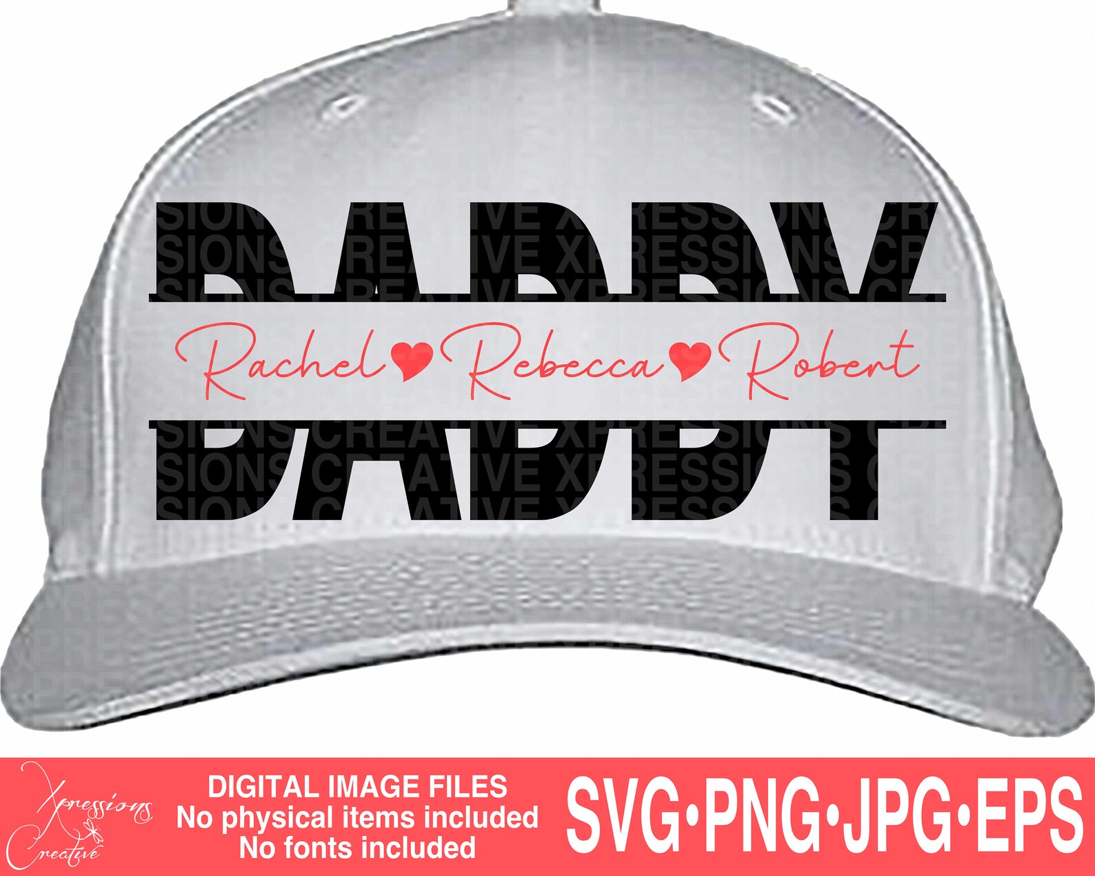 Daddy Monogram Blank Daddy With Names Fathers Day Svg Daddy - Etsy