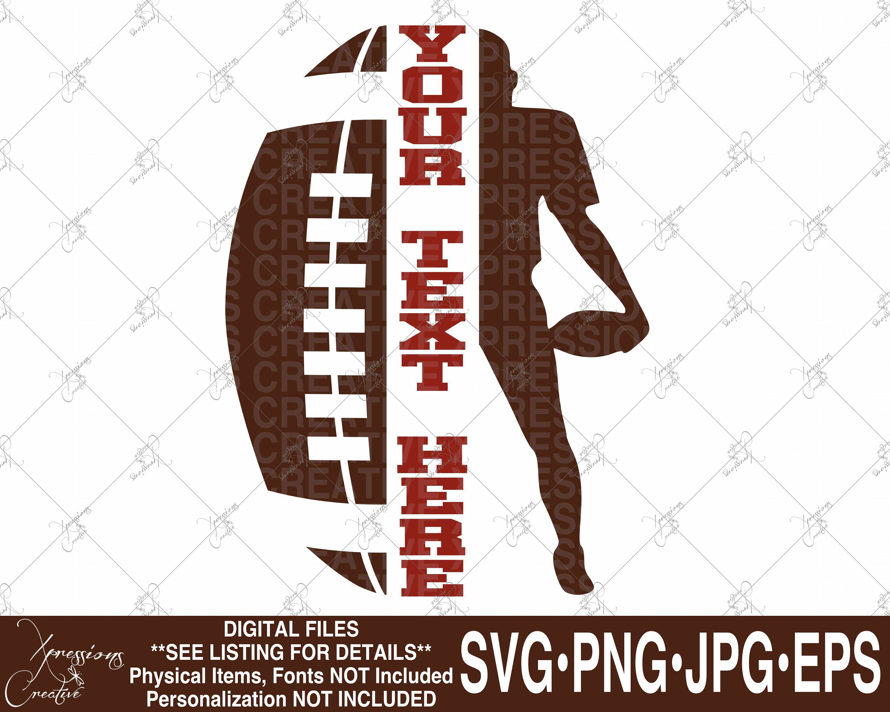 Football Svg Football Split Svg Sports Svg Football Svg for - Etsy
