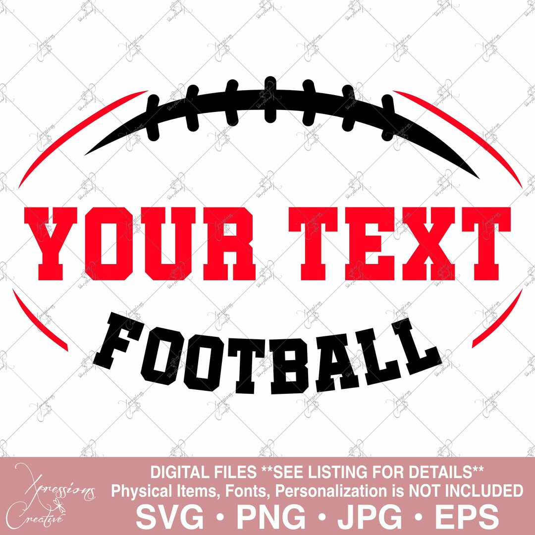 Football Svg Personalized Team Football Svg Cheer Svg - Etsy