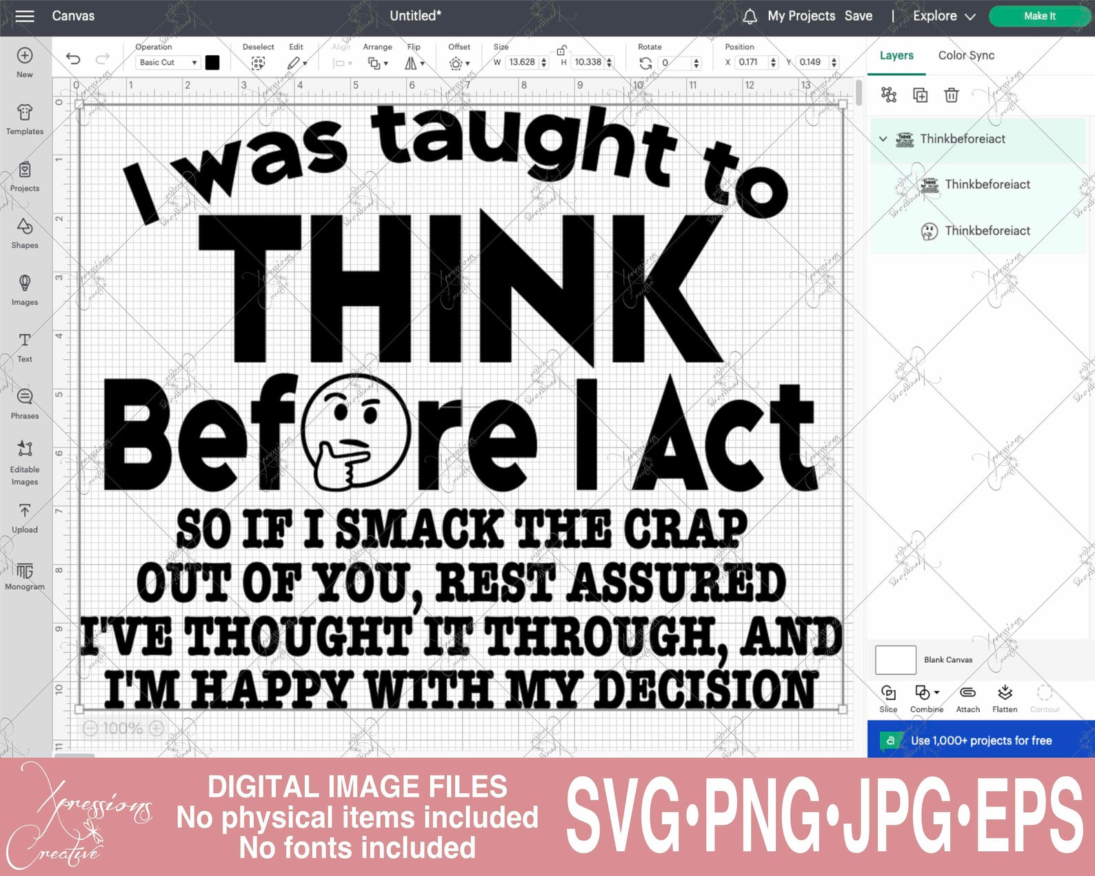 Think Before I Act SVG Mens Tshirt Svg Tomboy Tshirt Svg - Etsy