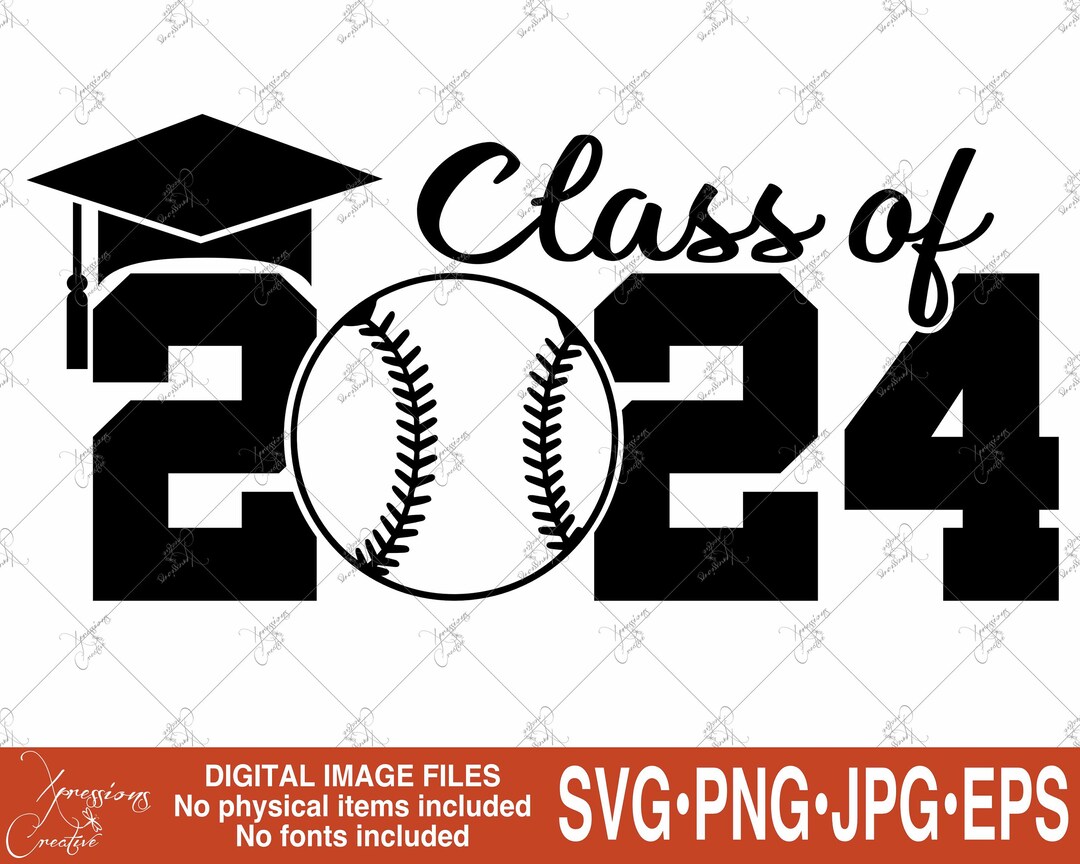 Senior 2024 Svg, Class of 2024, 2024 Graduate, Baseball Svg, Graduation ...