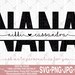 Nana Svg, Nana Monogram Svg, Nana Split Monogram Svg, Nana With Names ...