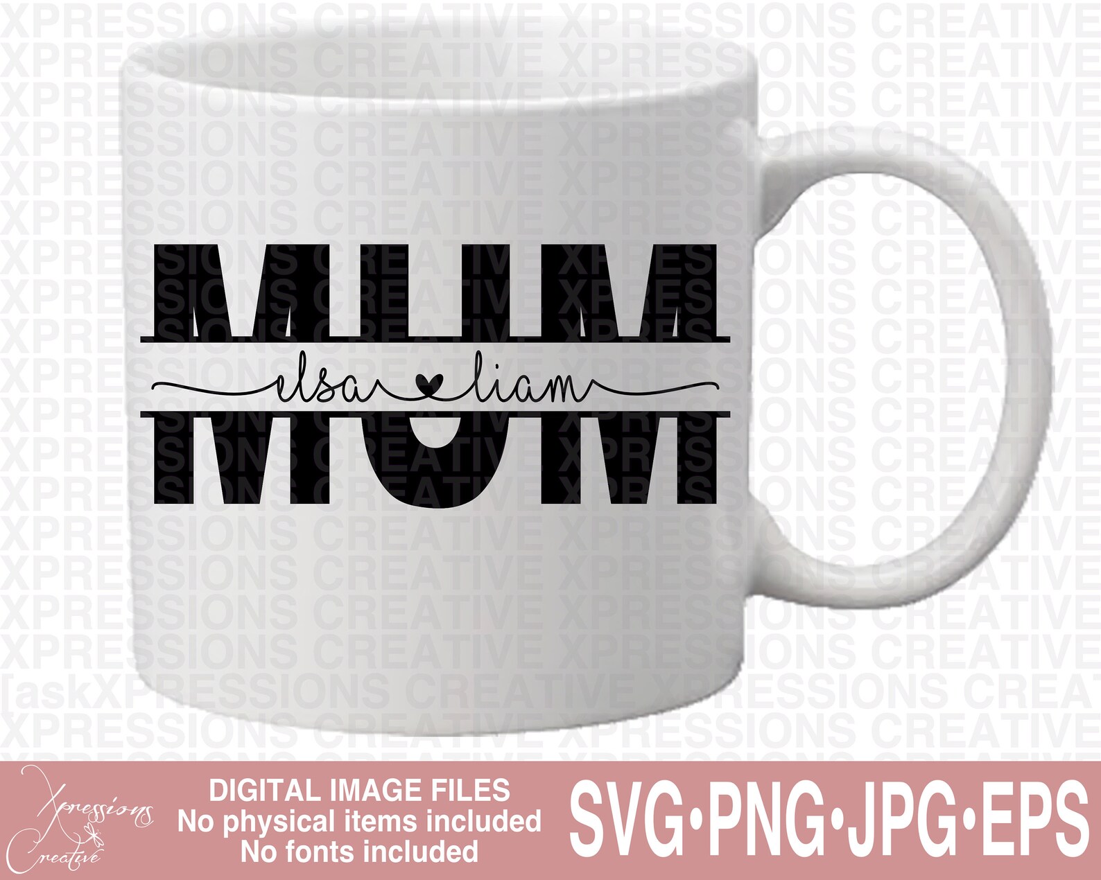 Mum Svg Mum With Names Svg Mum With Kids Names Svg Mum - Etsy