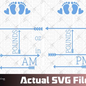 Birth Stats Boy Svg, Birth Stats Svg, Elephant Ear Birth Stats, Gift ...