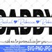 Daddy Monogram Blank, Daddy With Names, Fathers Day Svg, Daddy With ...