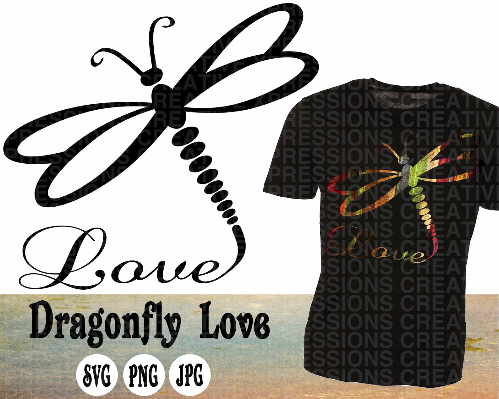 Dragonfly Svg Dragonfly Love Svg Dragonfly Love Clipart - Etsy