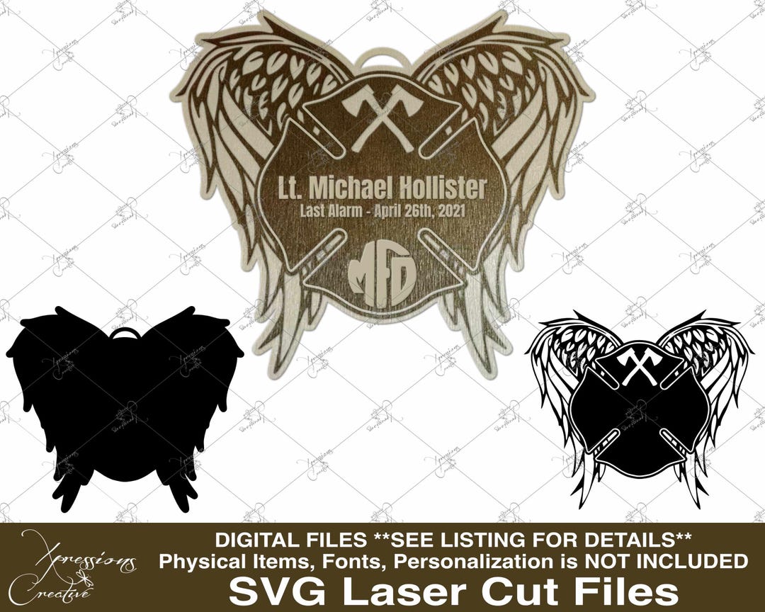 Firefighter Memorial SVG, Fallen Firefighter Ornament, Maltese Cross ...