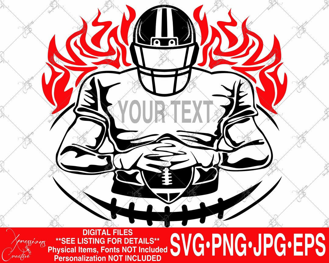 Football Player Svg, Personalized Football Svg, Sports Svg, Football ...