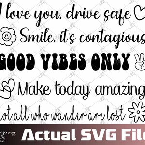 Rear View Mirror Decal Bundle, Mirror Decal Svg, Car Window Decal Svg ...
