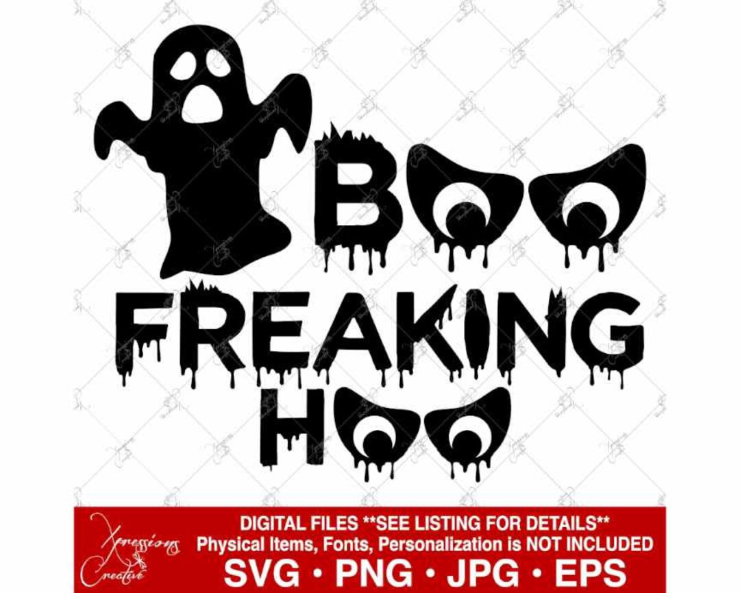 Halloween SVG, Boo Freaking Hoo Svg, Ghost Svg, Funny Halloween Svg ...