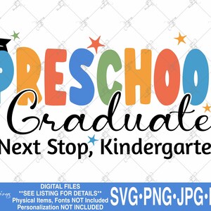 Preschool Graduate Svg, Preschool Grad, Preschool Graduate Sublimation ...