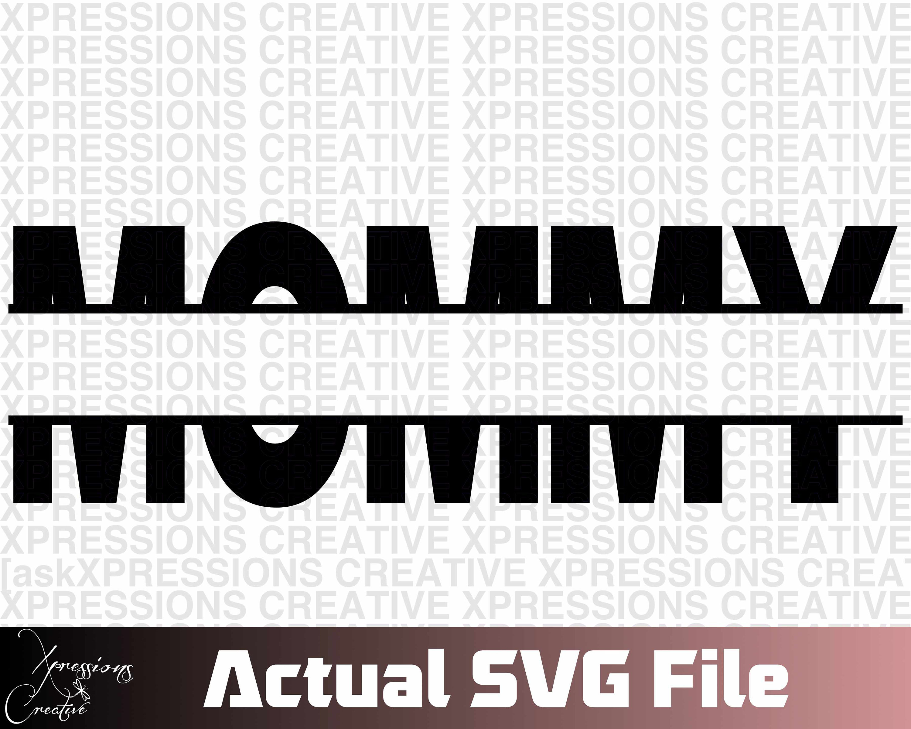 Mom Svg Mommy Split Svg Mama Svg Mommy Split Monogram Svg - Etsy