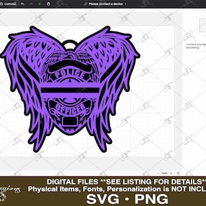 Police Memorial Ornament Svg, Police Badge Ornament, Fallen Police ...