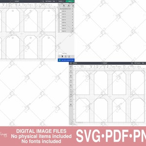 Blank Gift Tag Template, 2 X 3.5 Digital Tag Template, DIY Gift Tags ...