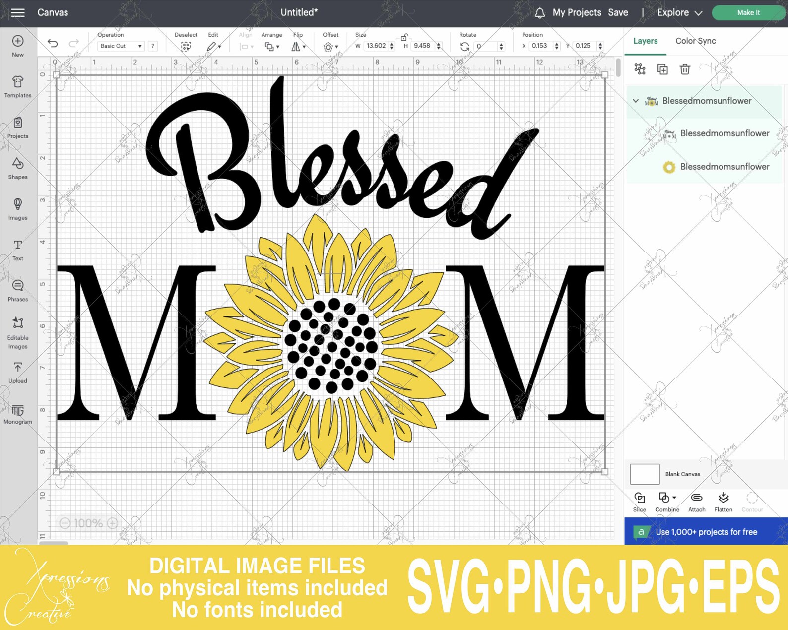 Blessed Mom Svg Mom Svg Sunflower Svg Sunflowers Svg Mom - Etsy