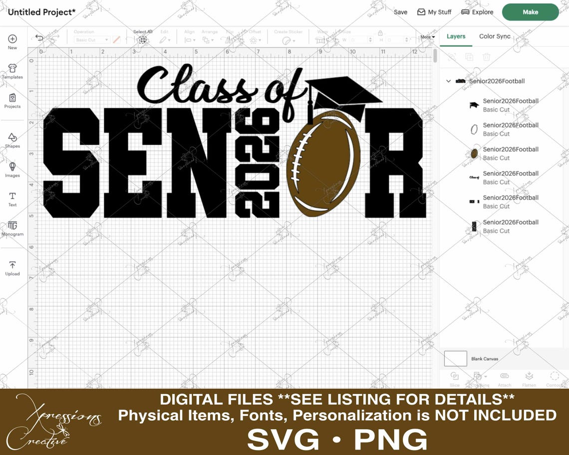 Senior 2026 Svg, Class of 2026, 2026 Graduate, Football Svg, Graduation ...
