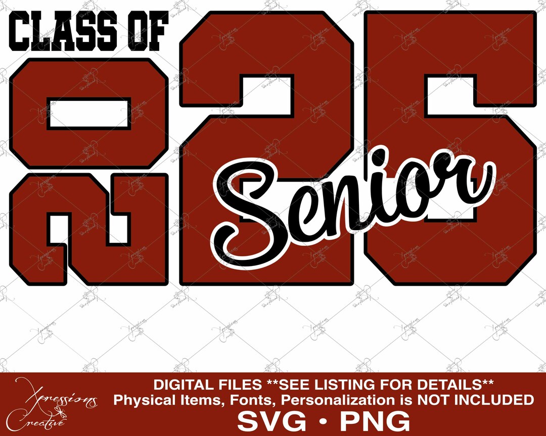 Senior Class of 2025 SVG, Senior 2025 Svg, 2025 Graduate, Varsity ...