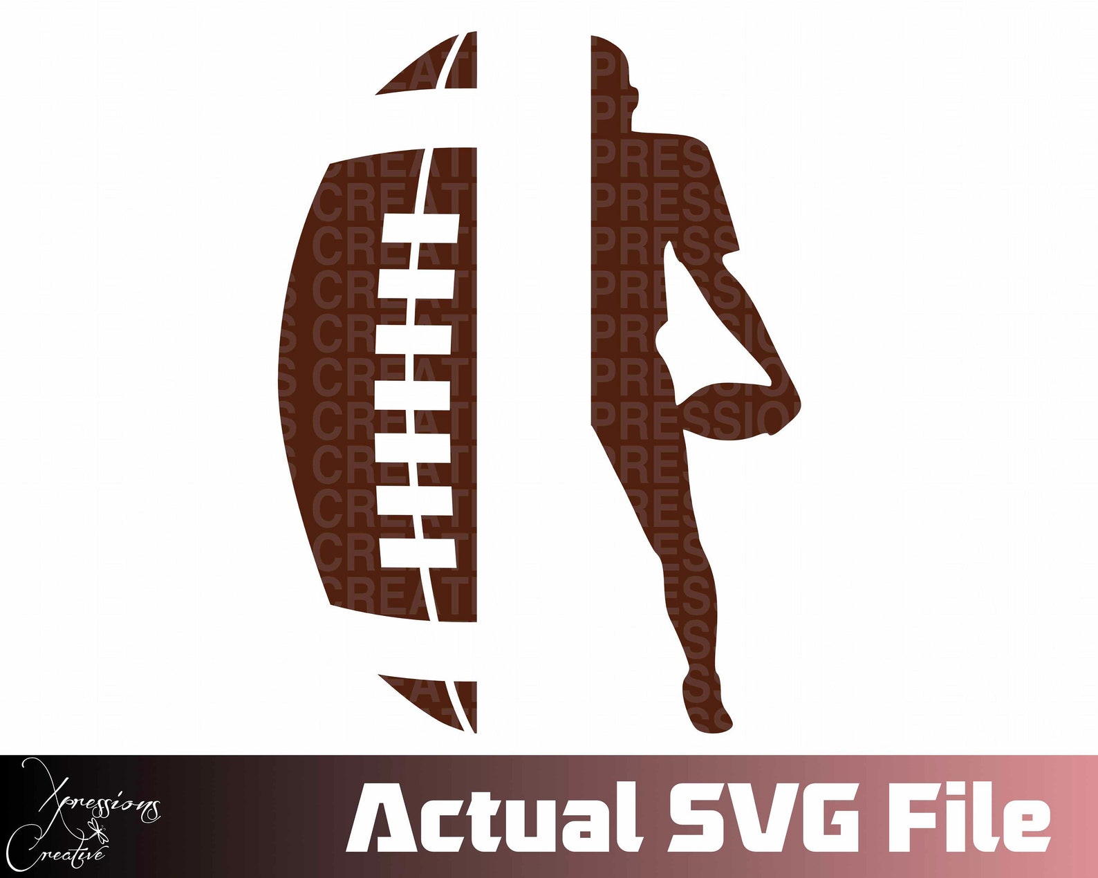 Football Svg Football Split Svg Sports Svg Football Svg for - Etsy