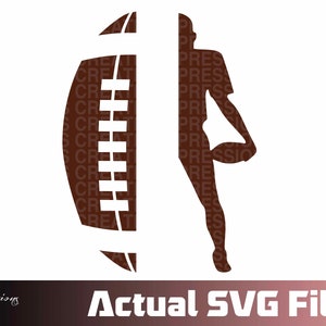 Football Svg, Football Split Svg, Sports Svg, Football Svg for T-shirts ...