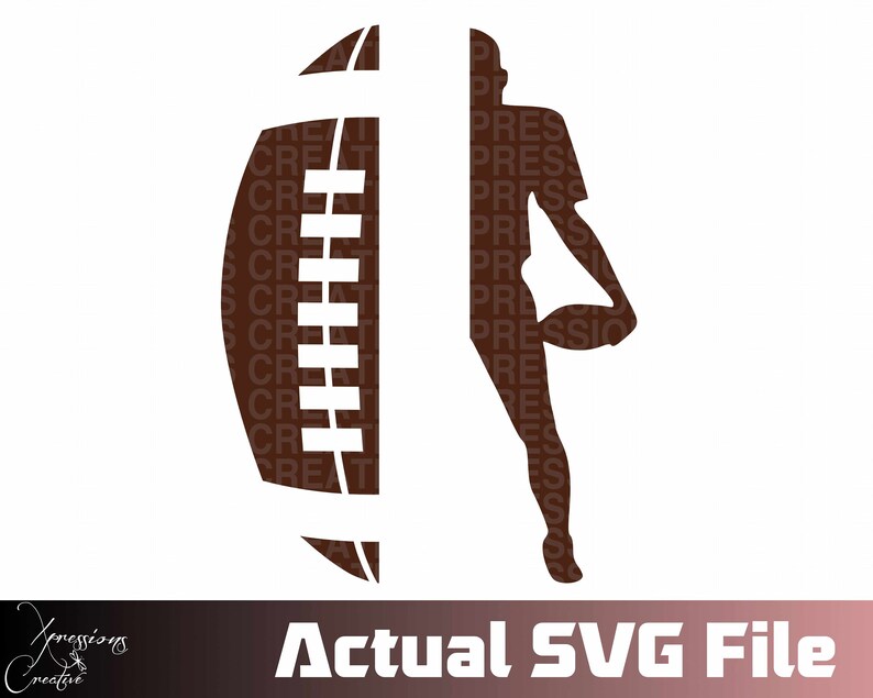 Football Svg Football Split Svg Sports Svg Football Svg for - Etsy