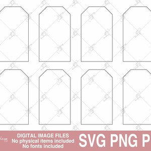Blank Gift Tag Template, 2 X 3.5 Digital Tag Template, DIY Gift Tags ...