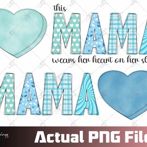 Customizable Mama PNG, Mama With Kids Names, Mama Monogram ...