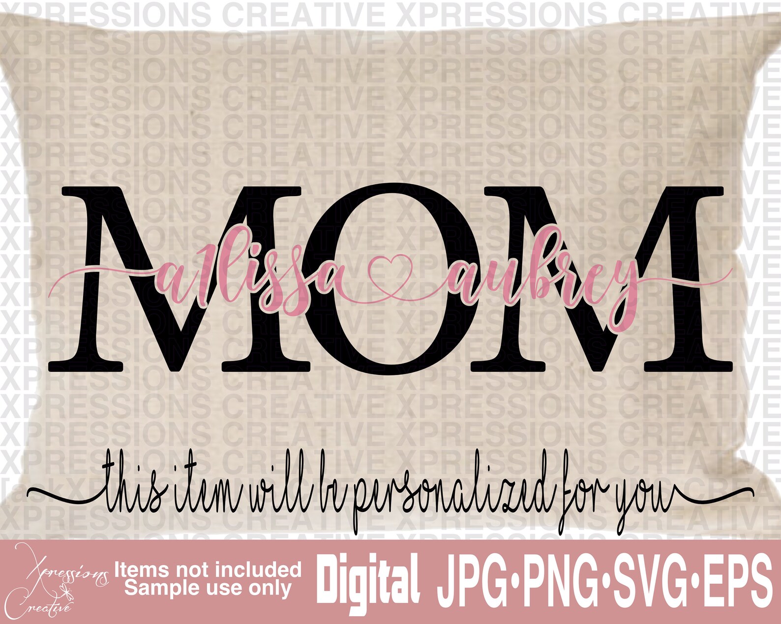 Mom Svg Mom With Kids Names Svg Mom With Names Svg | Etsy