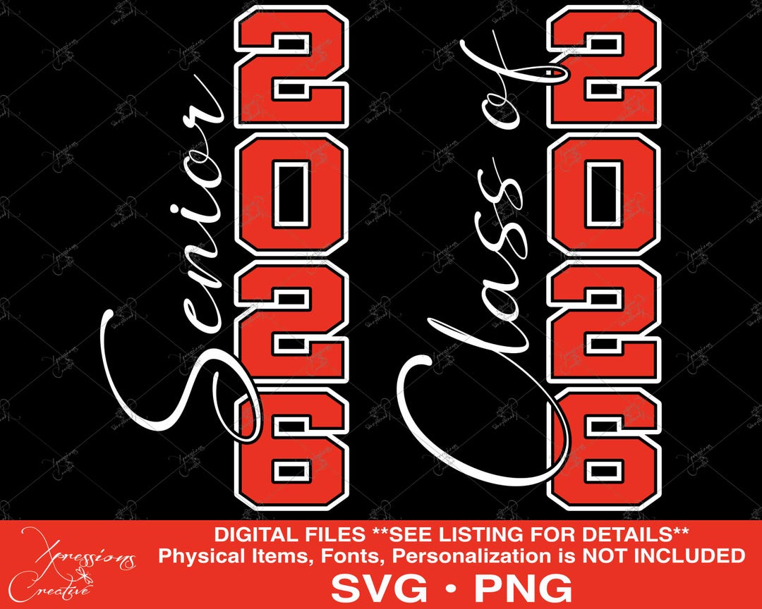 Senior 2026 SVG, Class of 2026 Svg, Senior Class of 2026 DTF Bundle ...