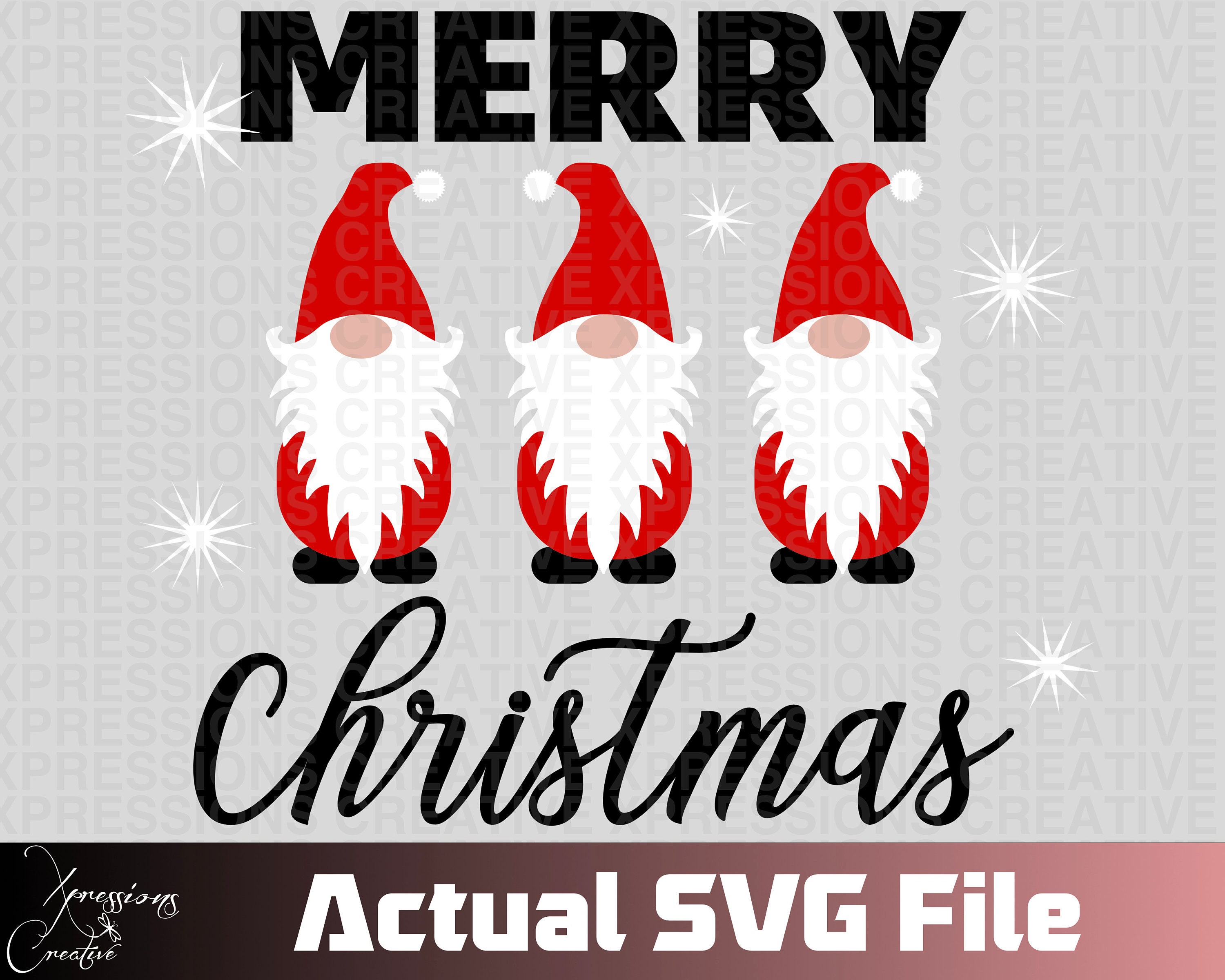 Merry Christmas Svg Christmas Gnome Svg Ornament Svg Xmas - Etsy