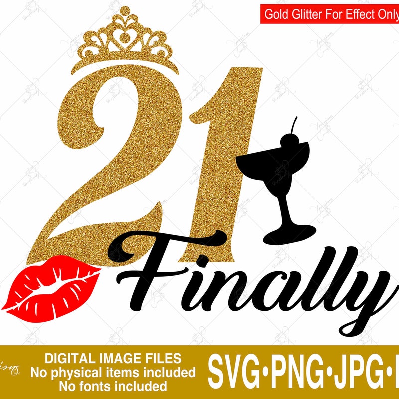 Svg 21st Birthday - Etsy