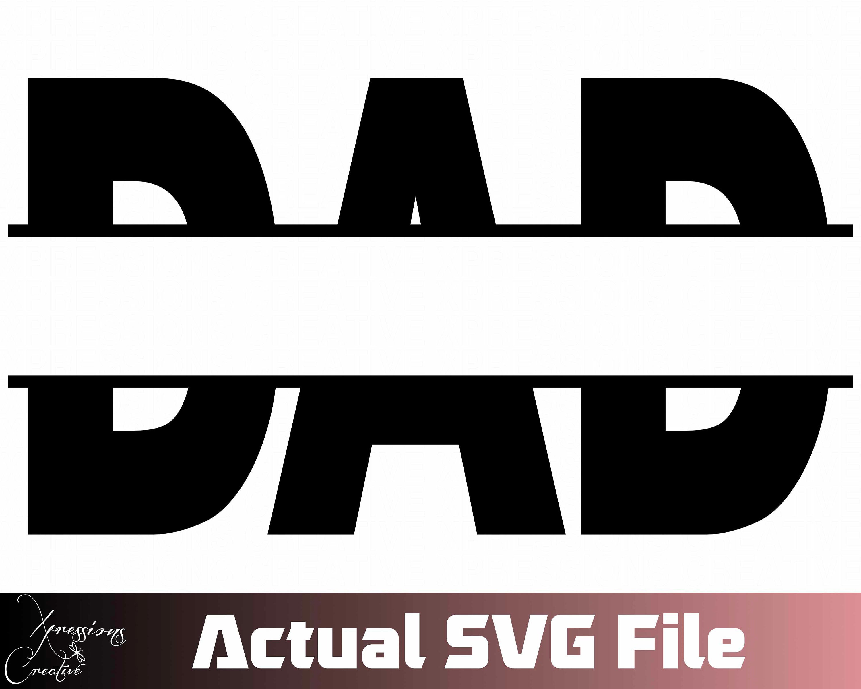 Dad Svg Dad Split Monogram Svg Dad Tshirt Svg Dad With - Etsy UK