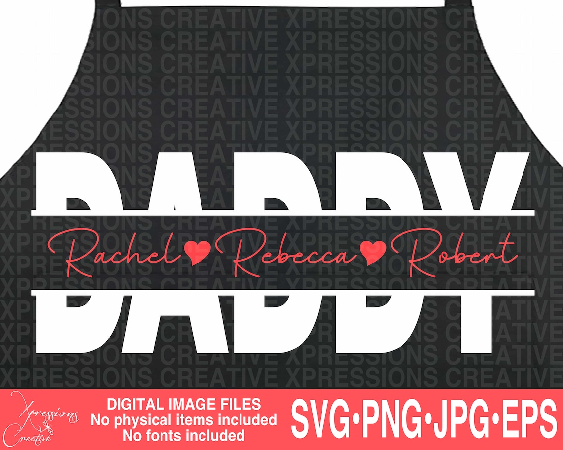 Daddy Monogram Blank Daddy With Names Fathers Day Svg Daddy - Etsy