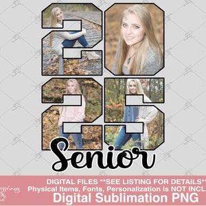 2025 Photo Collage Template, Class of 2025 Sublimation PNG, Senior 2025 ...