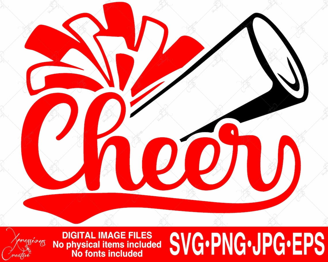 Cheer Svg Football Svg Cheerleading Svg Pompom Svg - Etsy