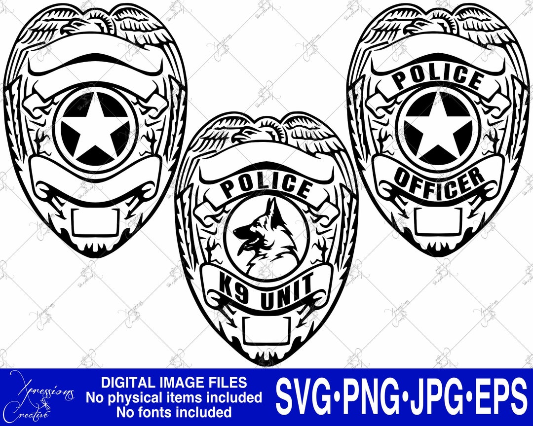 Police Badge Svg, Back the Blue SVG, Police Badge Svg, Thin Blue Line ...