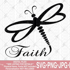 Dragonfly Svg, Dragonfly Faith Svg, Faith Svg, Faith Svg, Dragonfly Art ...