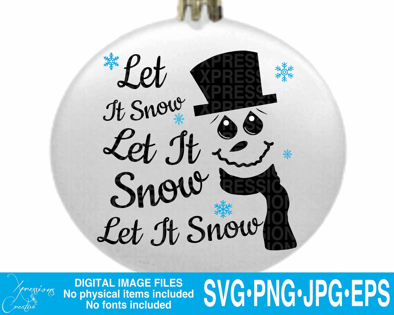 Let It Snow Svg Christmas Svg Snowman Svg Let It Snow Glass - Etsy