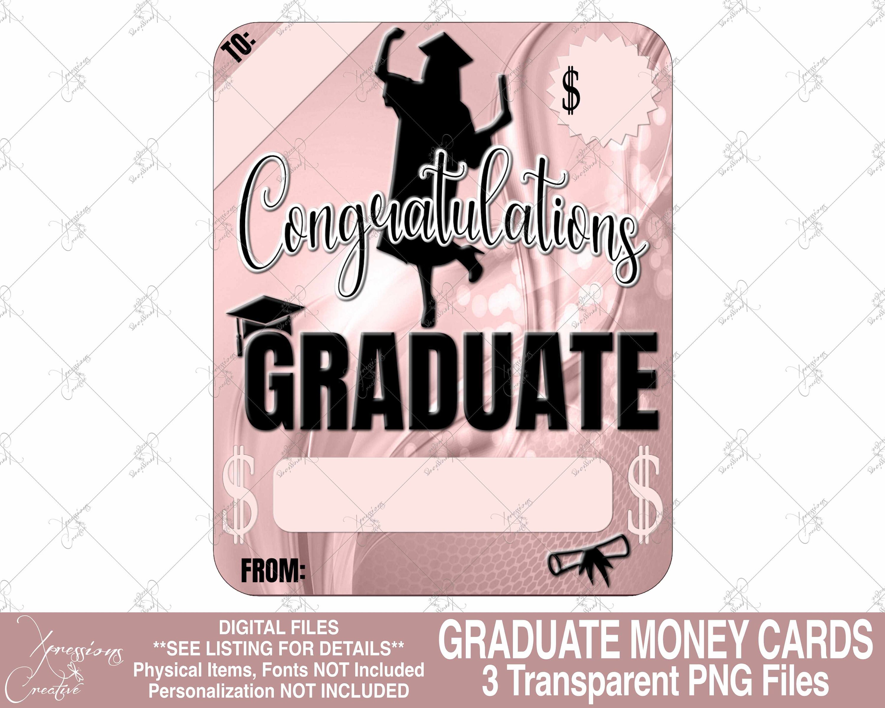 Graduation Money Card, Graduate Money Card, Graduation PNG, Printable ...