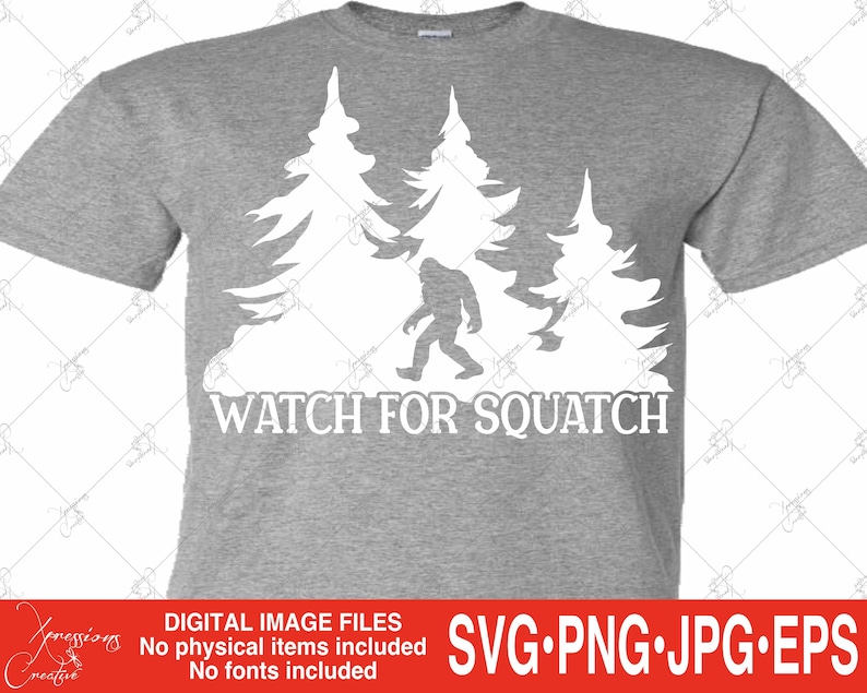 Bigfoot Svg Sasquatch Svg Watch for Squatch Svg Big Foot - Etsy