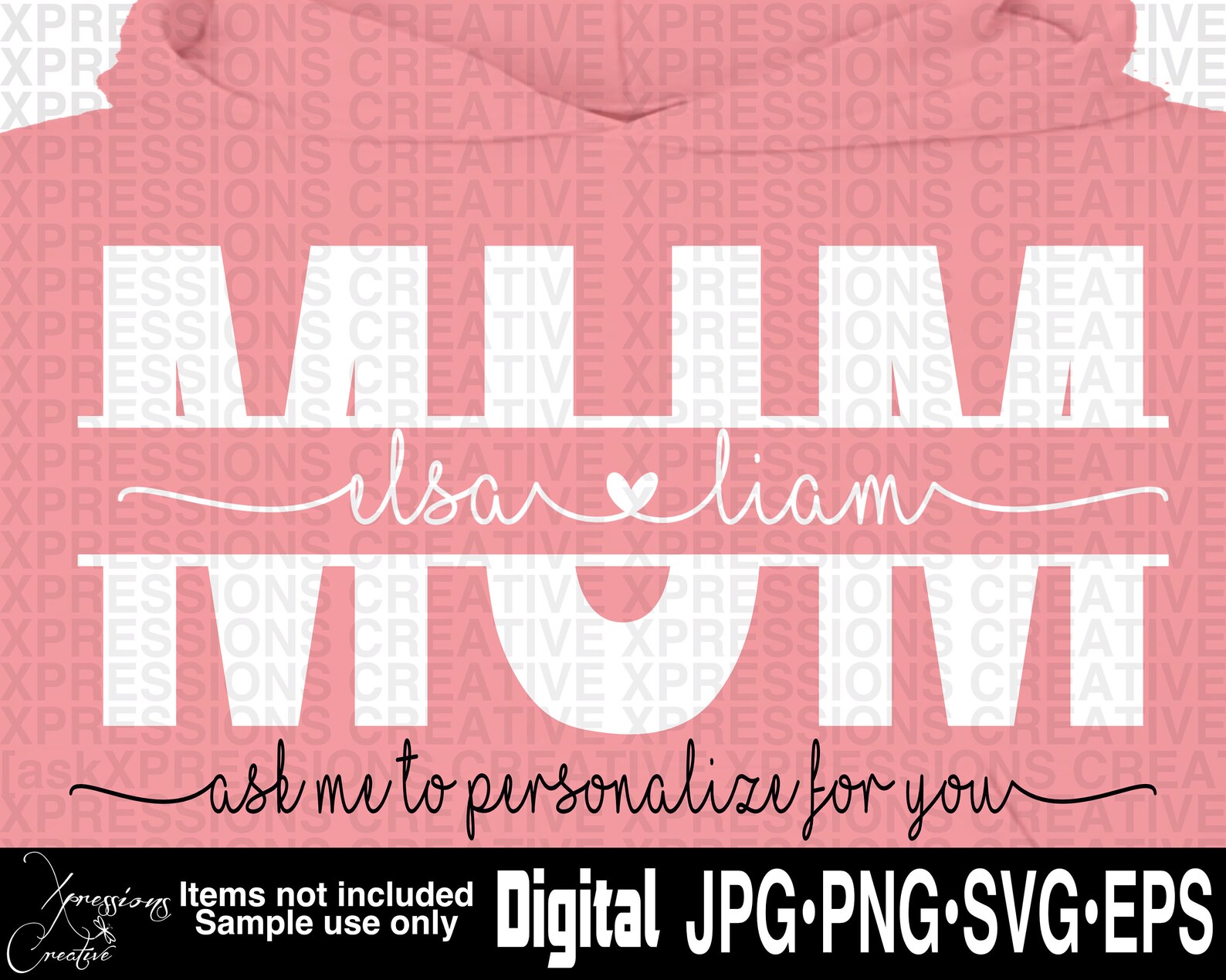 Mum Svg Mum With Names Svg Mum With Kids Names Svg Mum | Etsy