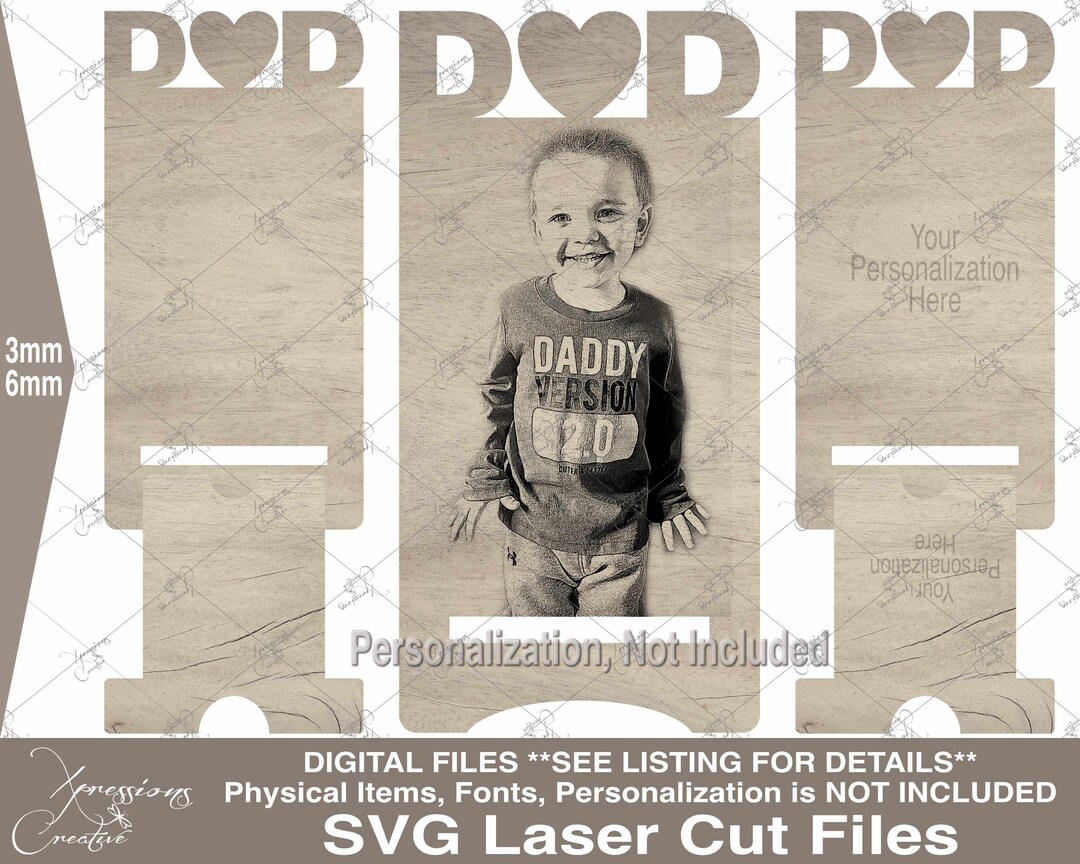 Dad Svg, Phone Stand Laser Cut SVG, Dad Phone Holder Svg, Glowforge ...