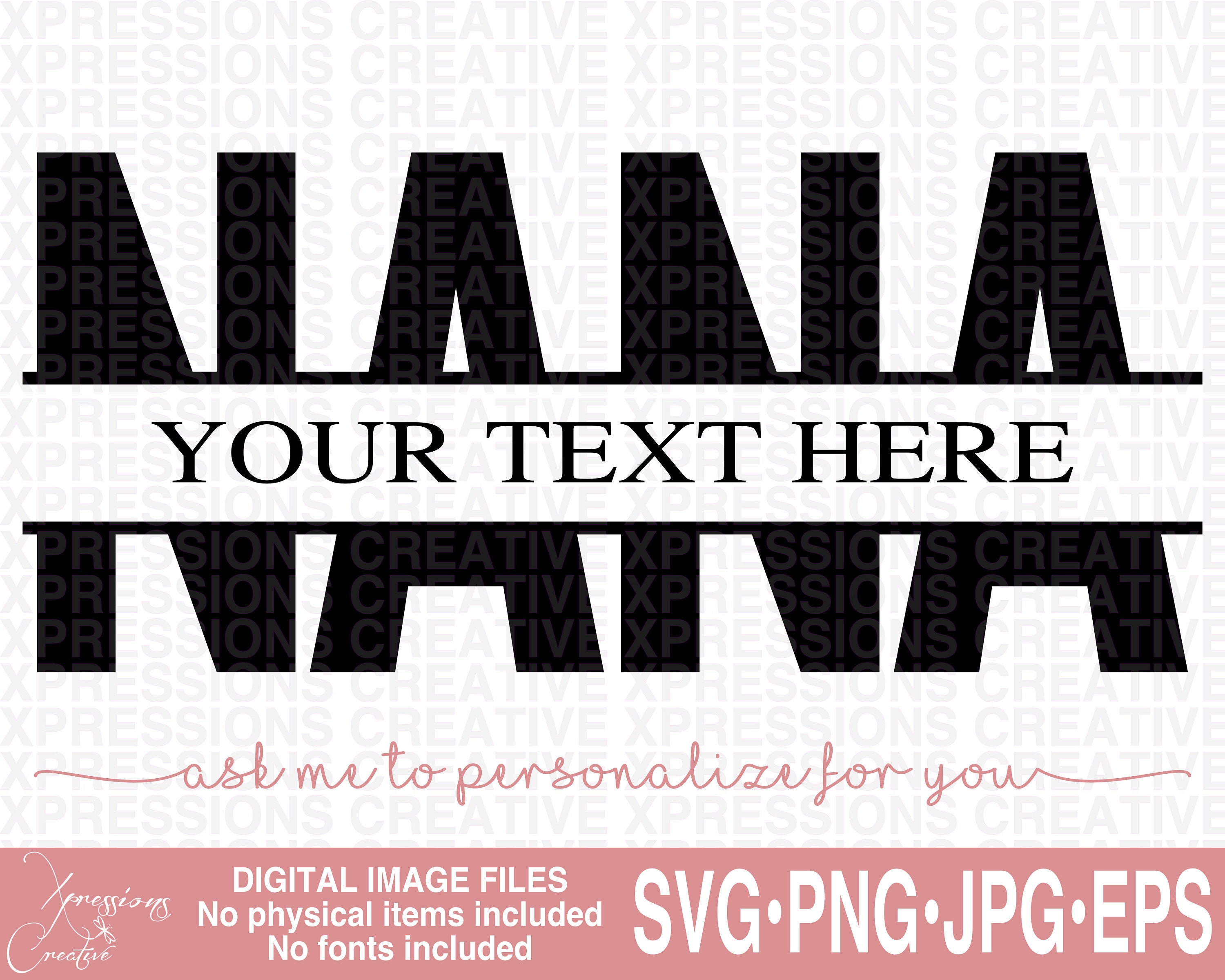 Nana Svg Nana Monogram Svg Nana Split Monogram Svg Nana - Etsy