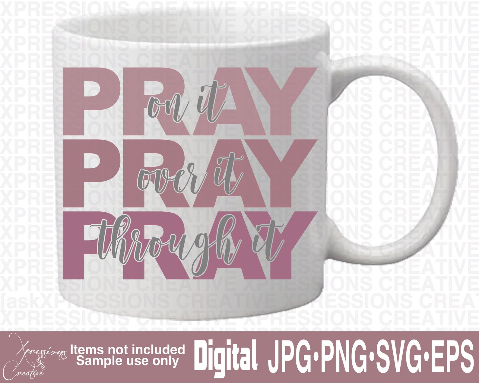 Pray svg Pray On It SVG Pray Through it svg Pray over it | Etsy